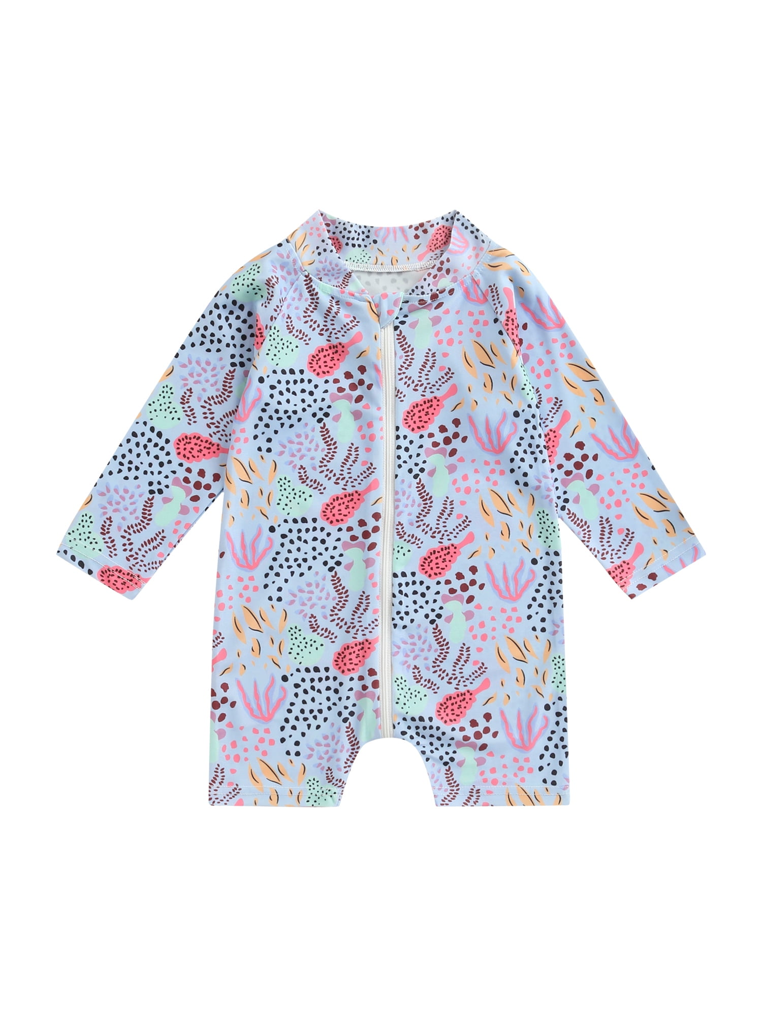 Genuiskids Baby Boys Girls Swimwear Sunsuit Kids One Piece Zip Rash ...