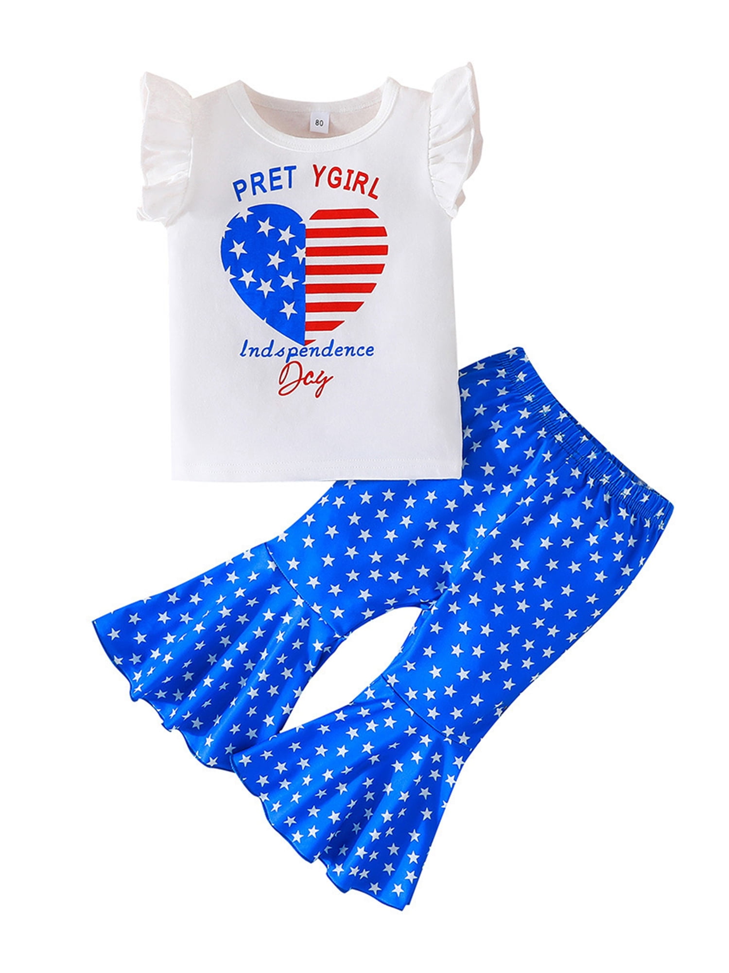 Genuiskids Independence Day Toddler Baby Girl 4th of July Outfits 9M ...