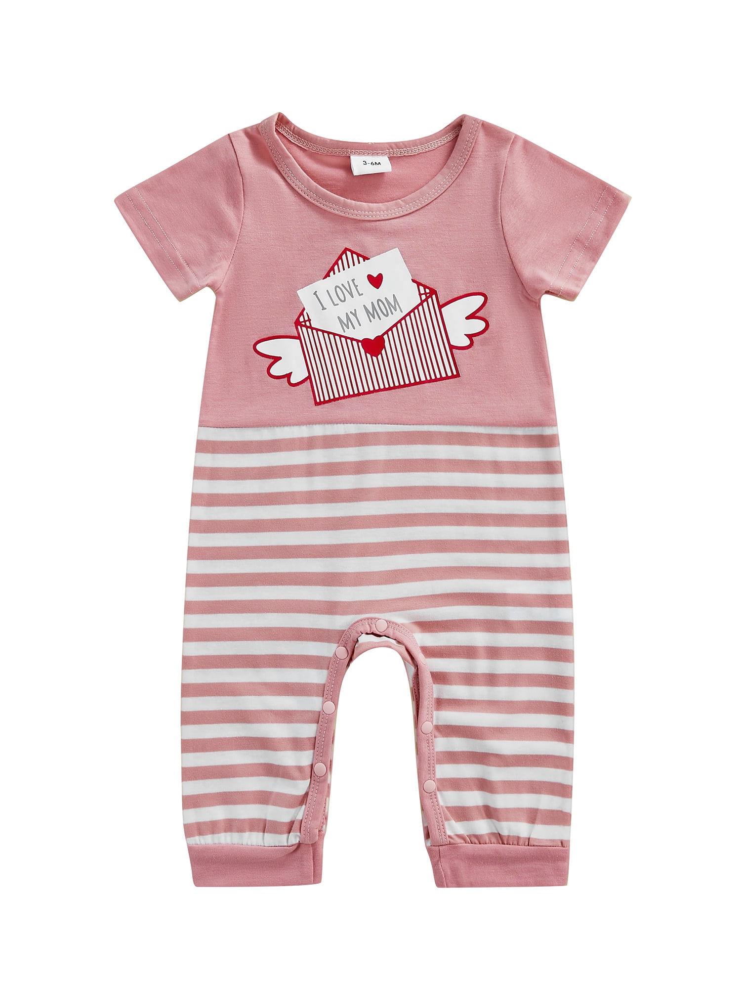 Genuiskids Newborn Baby Girl Boy Summer Clothes Mothers Day Outfit ...