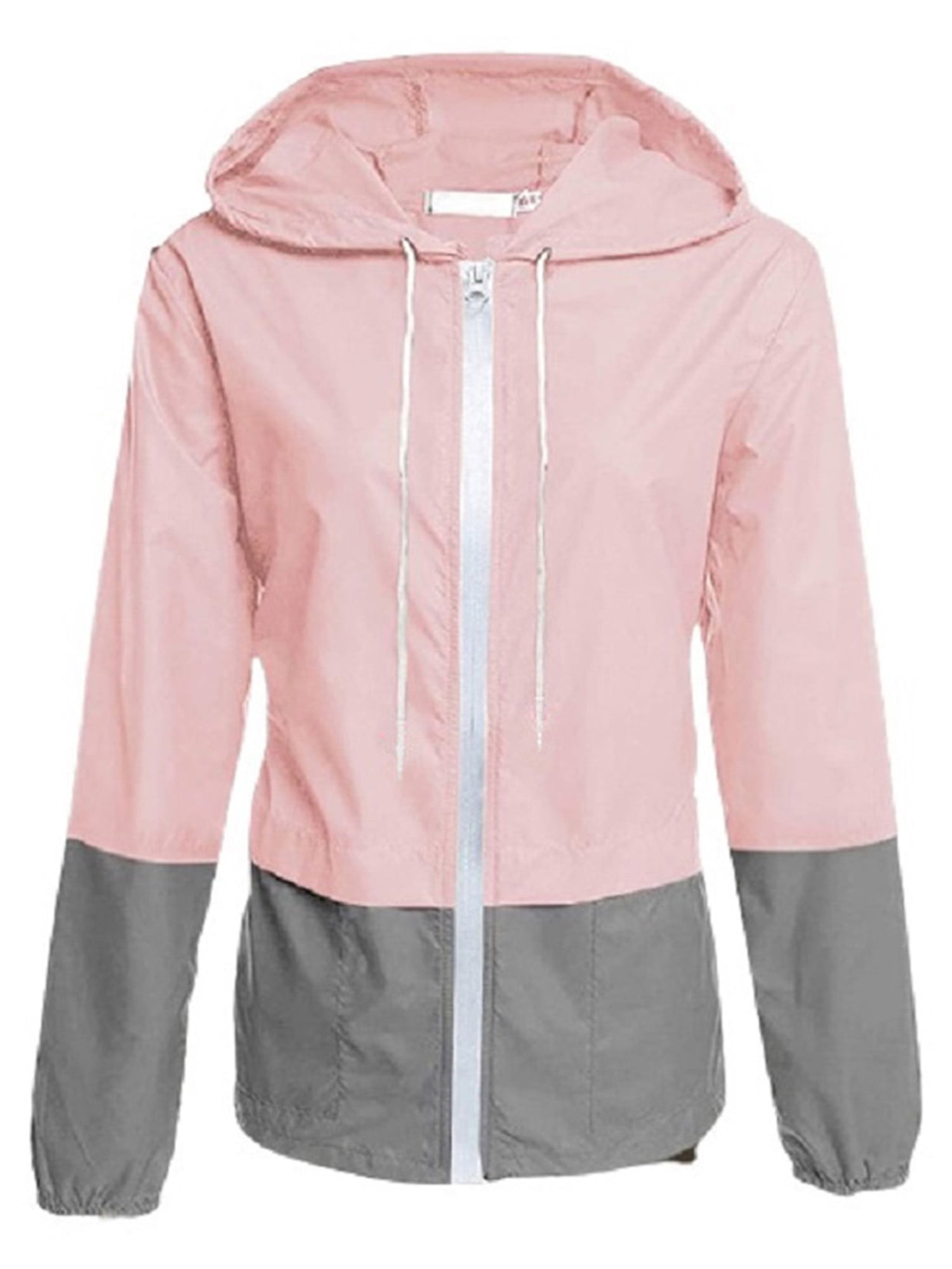 Genuiskids Women Packable Rain Jacket Lightweight Waterproof Outdoor ...