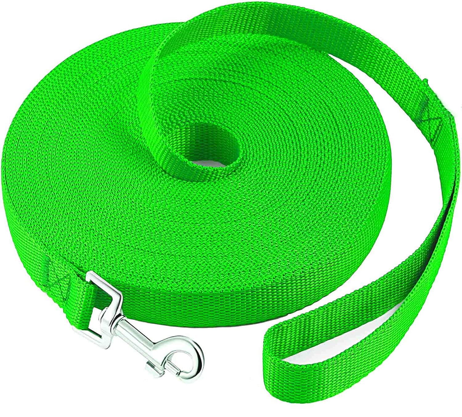 Genwiss Long Nylon Dog Training Leash, 50 Feet, Green - Walmart.com