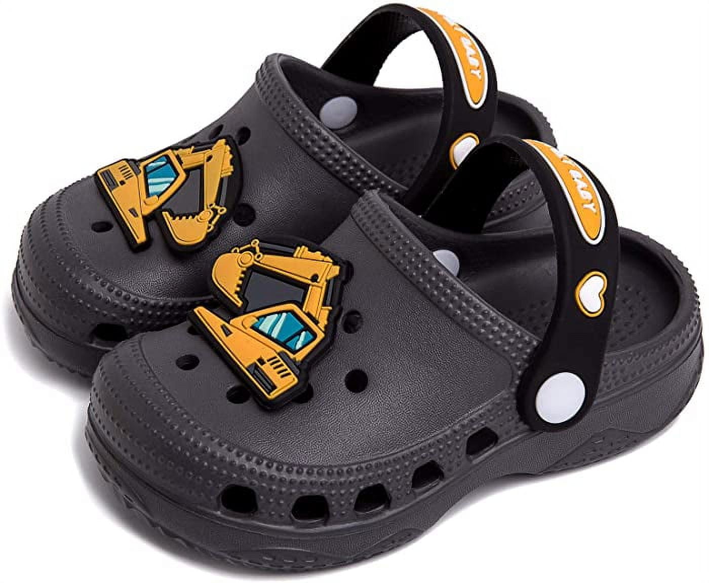 Genwiss Toddler Clogs Boys Girls Cartoon Unicorn Dinosaur Clog Kids ...