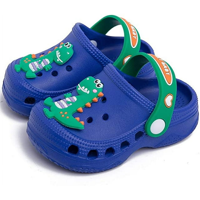 Genwiss Toddler Clogs Boys Girls Cartoon Unicorn Dinosaur Clog Kids ...
