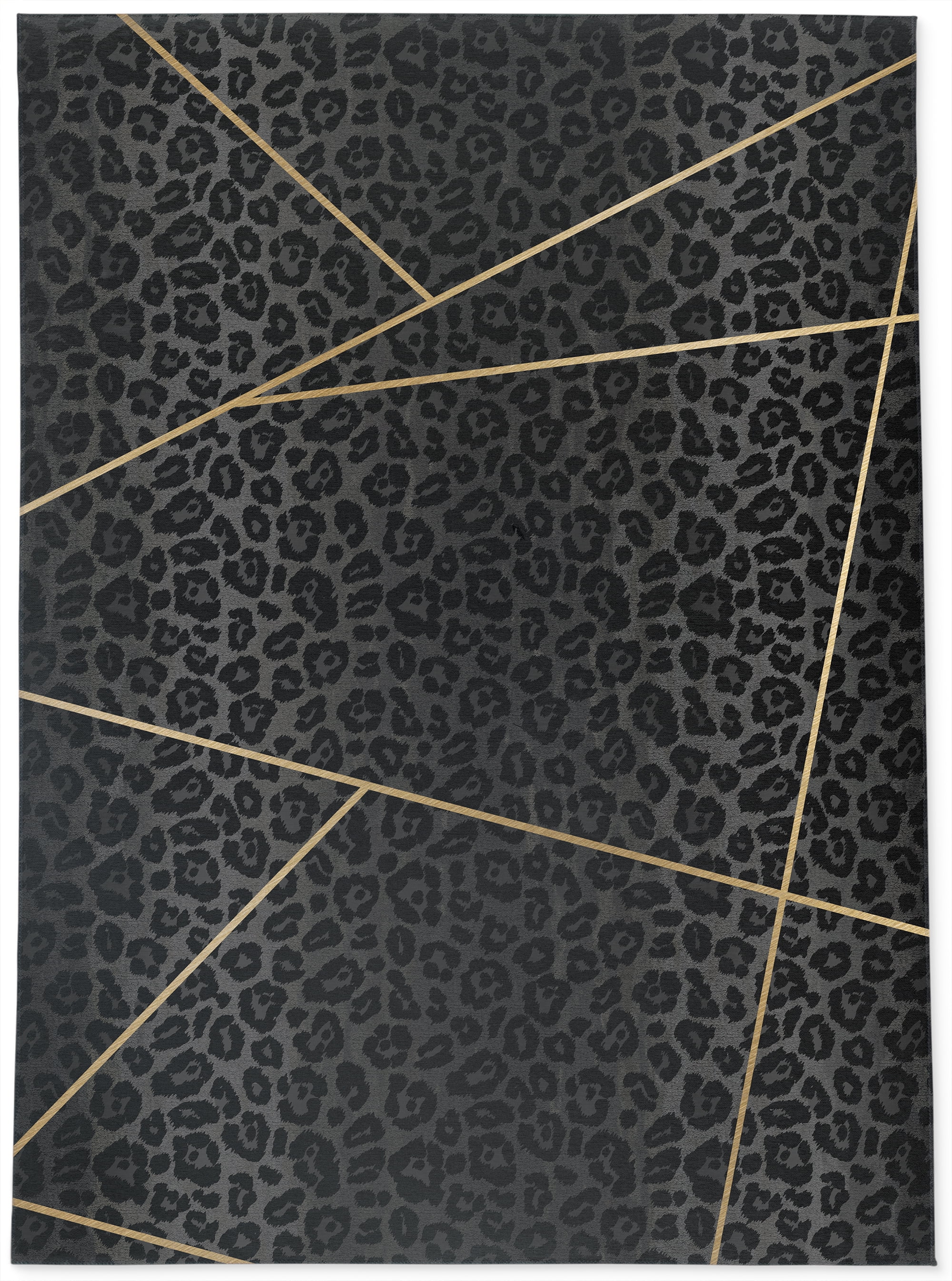 Geo Cheetah Black Area Rug by Kavka Designs - Walmart.com