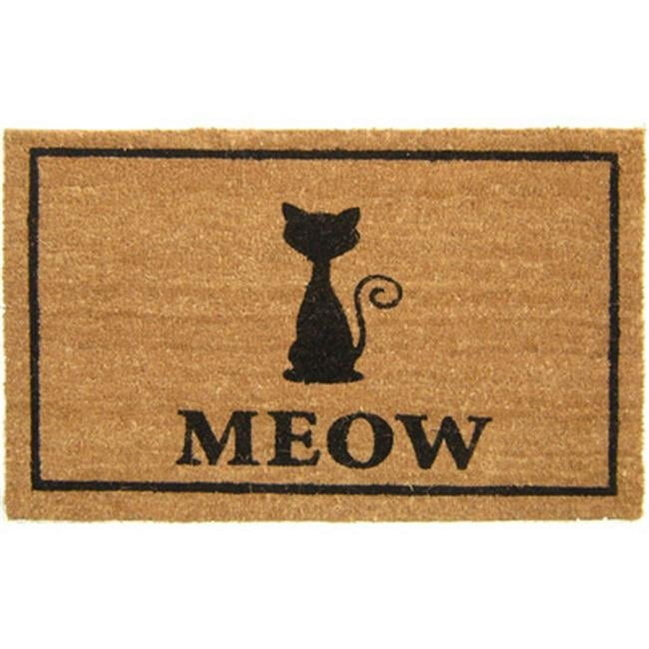 Geo Crafts G355 CAT MEOW 18 x 30 in. PVC Backed Coco Mat - Walmart.com