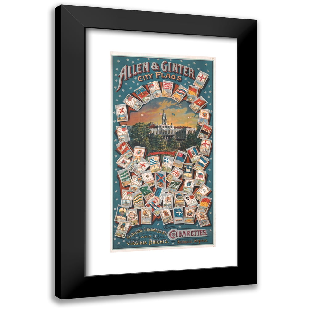 Geo. S. Harris and Sons 11x18 Black Modern Framed Museum Art Print ...