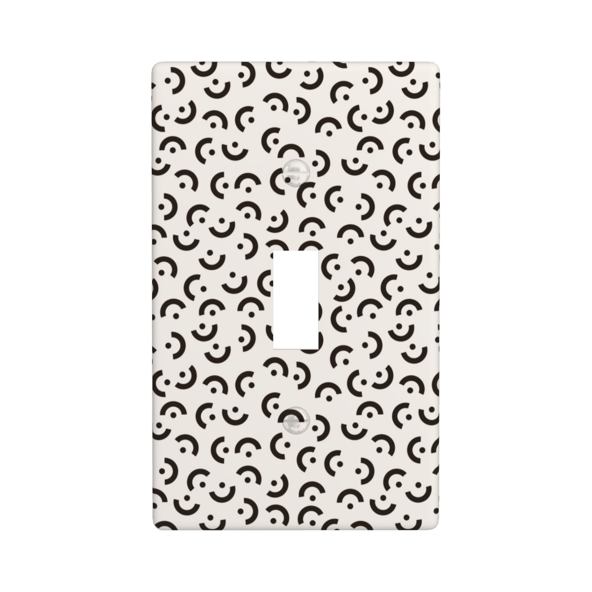 Geo Shapes Background Single Toggle Light Switch Plate Decorative Wall ...