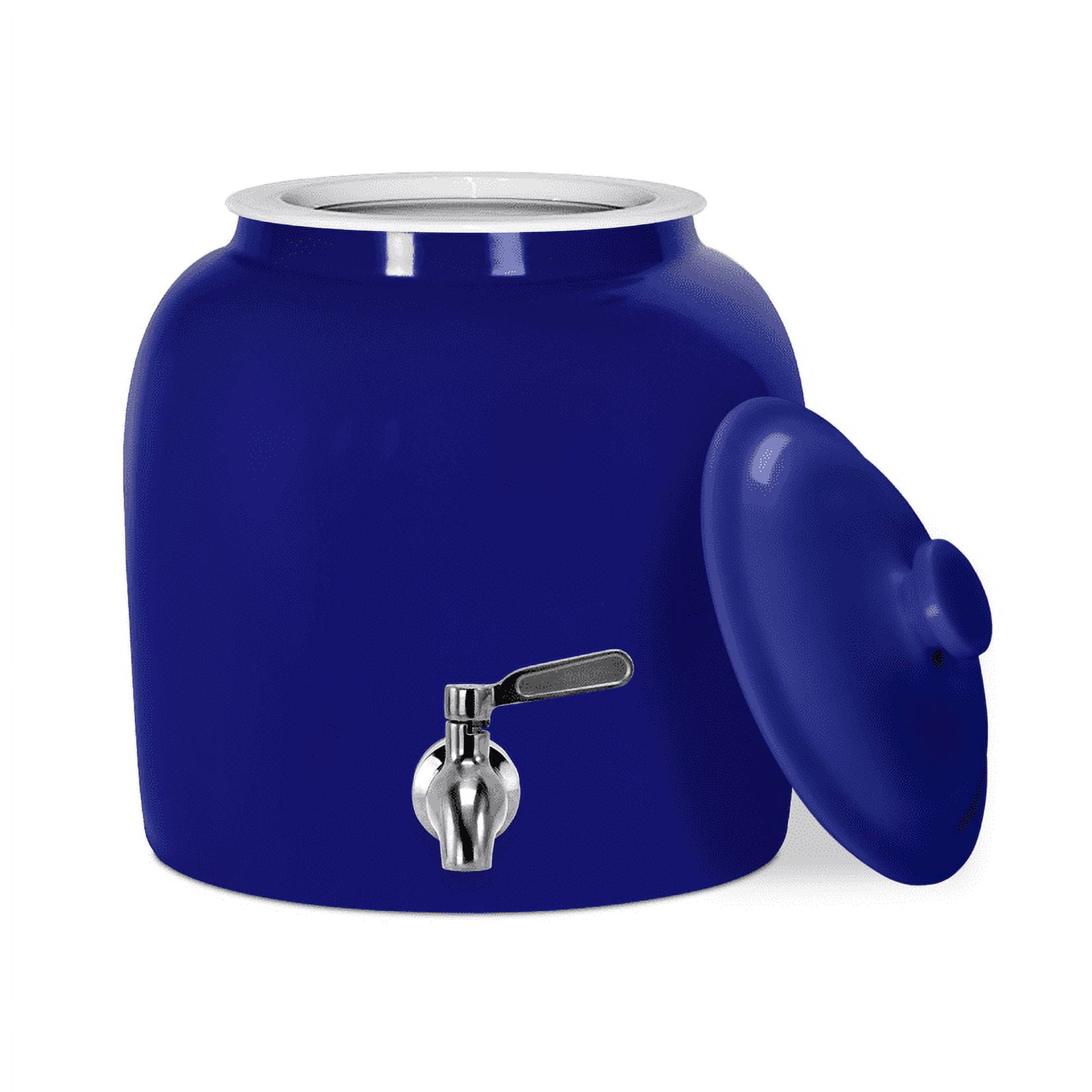 Geo Sports Ceramic 5 Gallon Capacity Crock Water Dispenser, Stainless ...