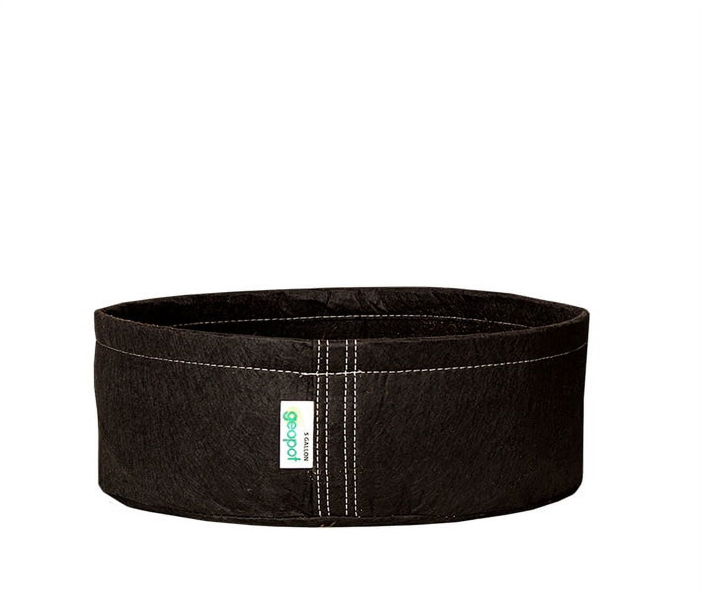 Geopot SquatPot 7 Gallon, Fabric Pot for Cuttings and Shallow Rooting ...