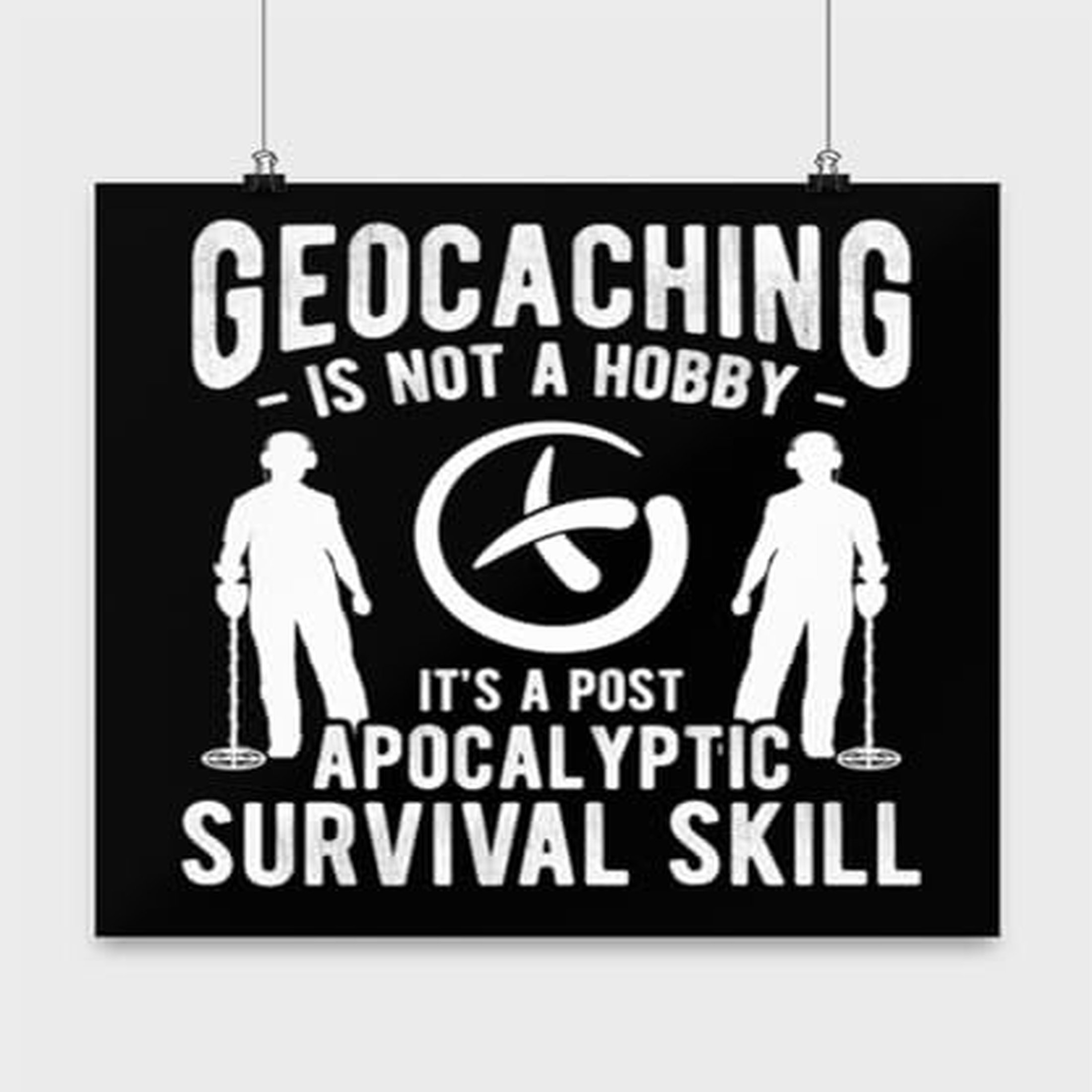 Post-Apocalyptic Survival Skills Geocache Poster - 13x13in Wall Art ...