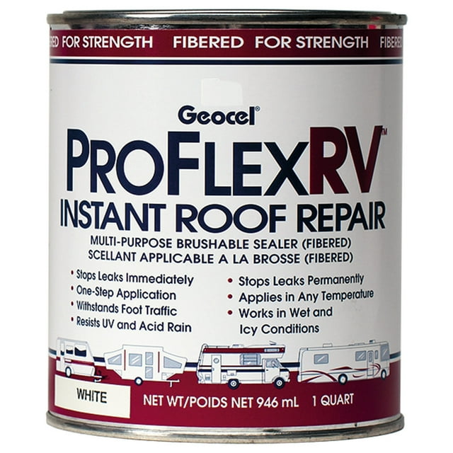 Free Shipping! Geocel GC24201 Pro Flex Fibered RV Instant Roof Repair ...