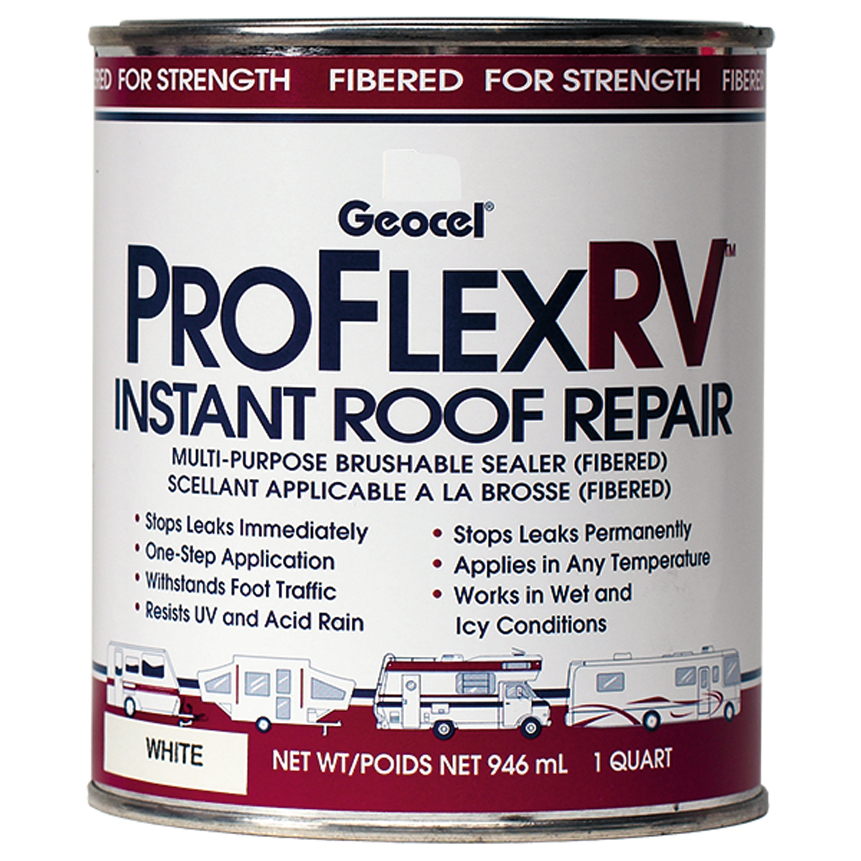 Geocel GC24300 Pro Flex RV Instant Roof Repair, 1 Gallon - Clear ...