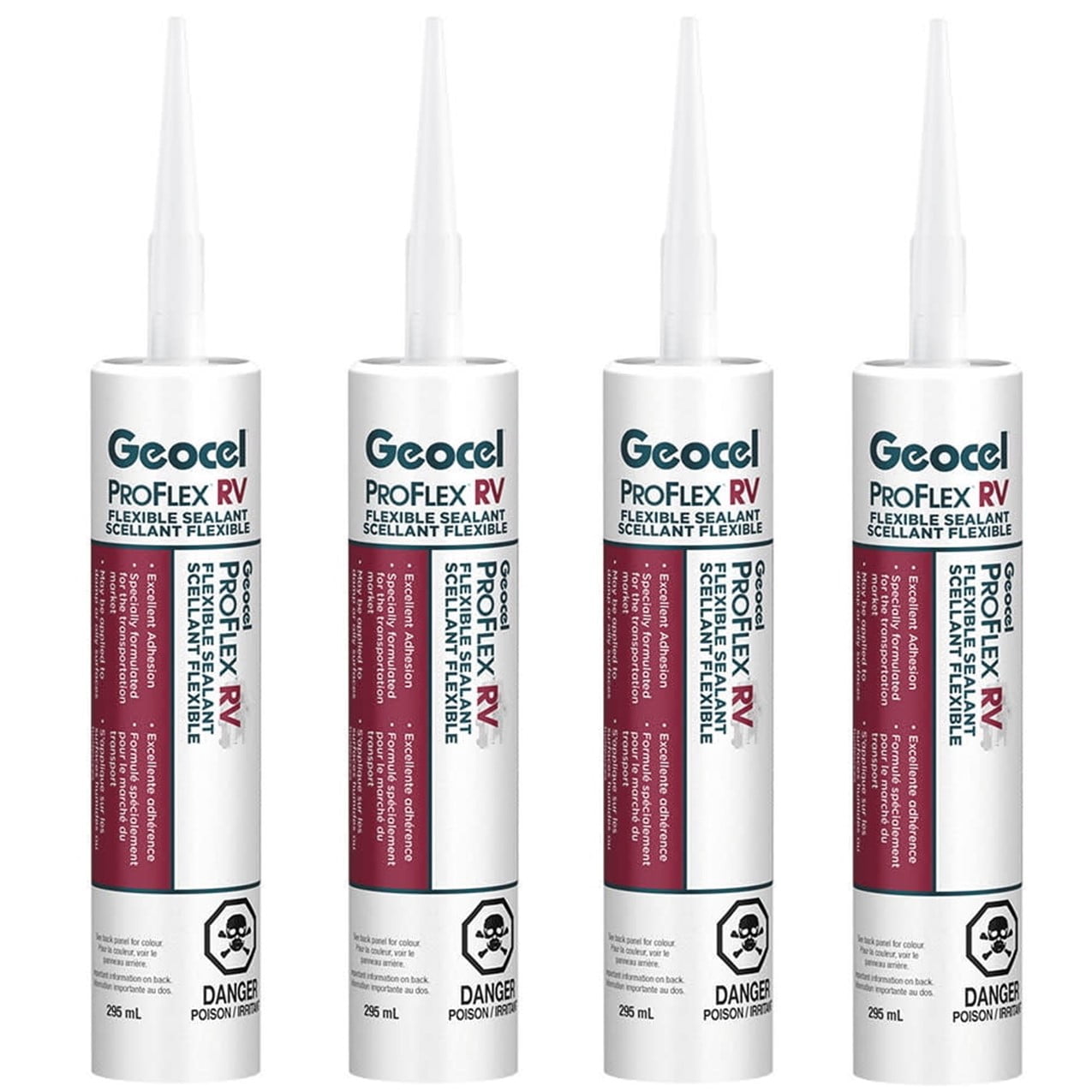 Geocel GC28900 (GC28100) PRO FLEX RV FLEXIBLE SEALANT CLEAR 10 OZ, PACK ...