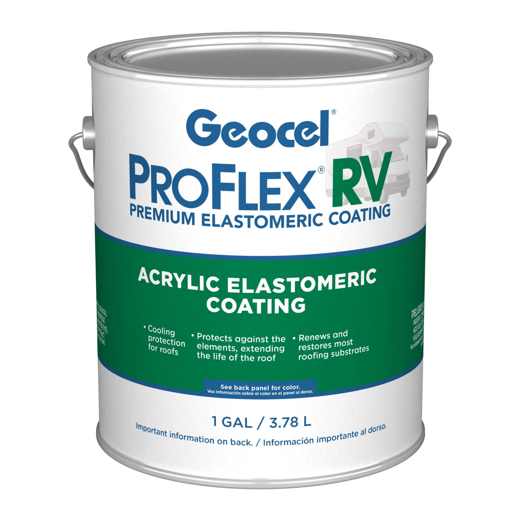 Geocel KSRV41300-16 Pro Flex RV Elastomeric Roof Coating - Gallon ...