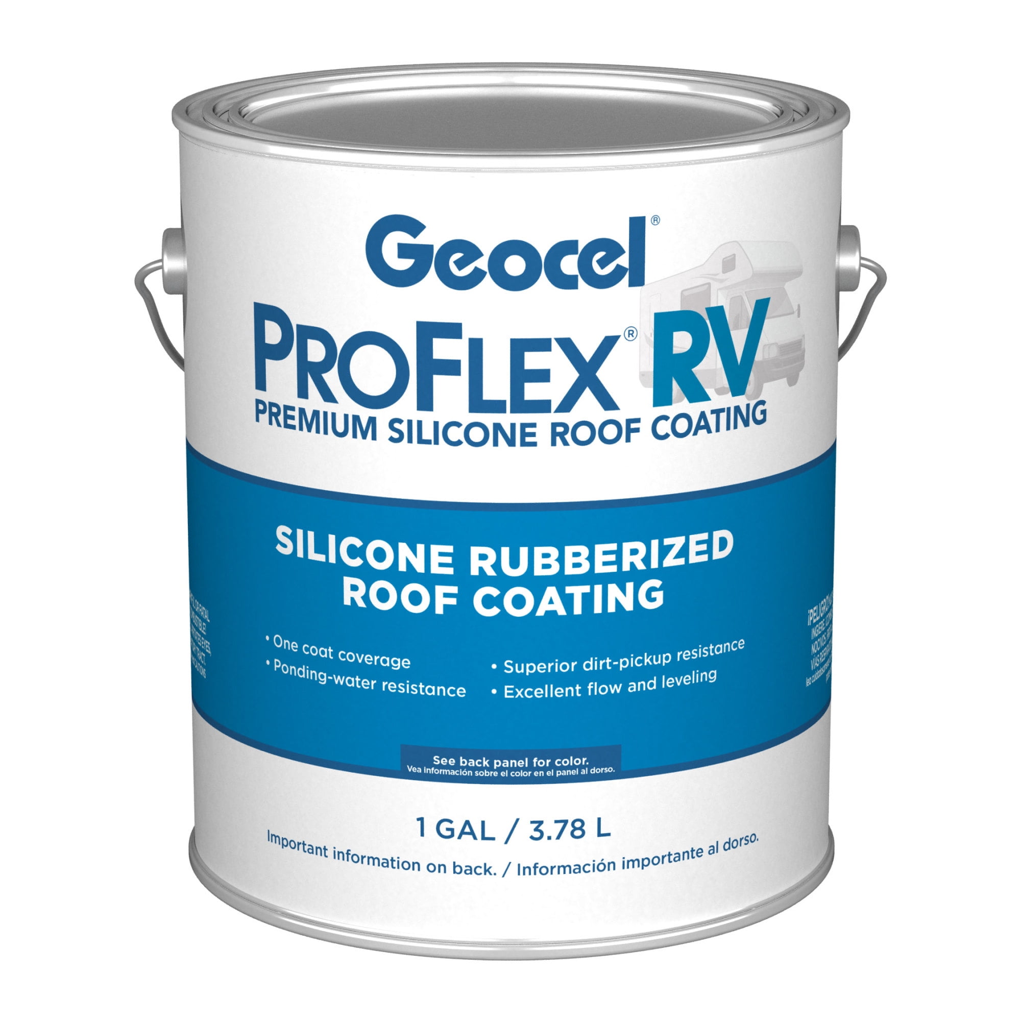 Geocel KSRV44300-16 Pro Flex RV Silicone Roof Coating - Gallon ...