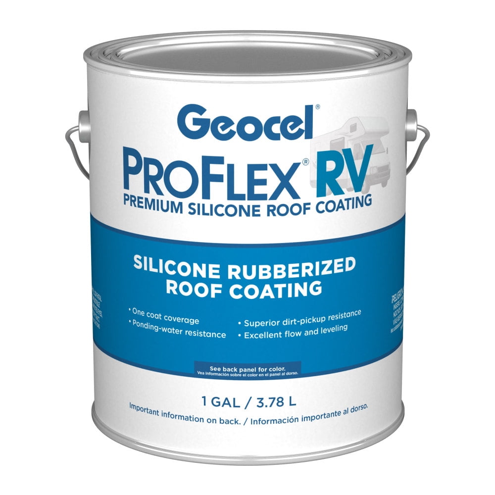 Geocel KSRV44300-16 Pro Flex RV Silicone Roof Coating - Gallon ...
