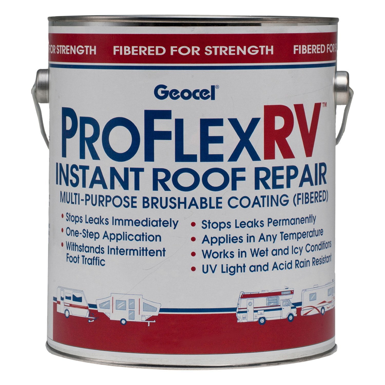 Geocel Pro Flex 32 oz. Fibered Multi-Purpose Clear Instant Roof GC24200 ...