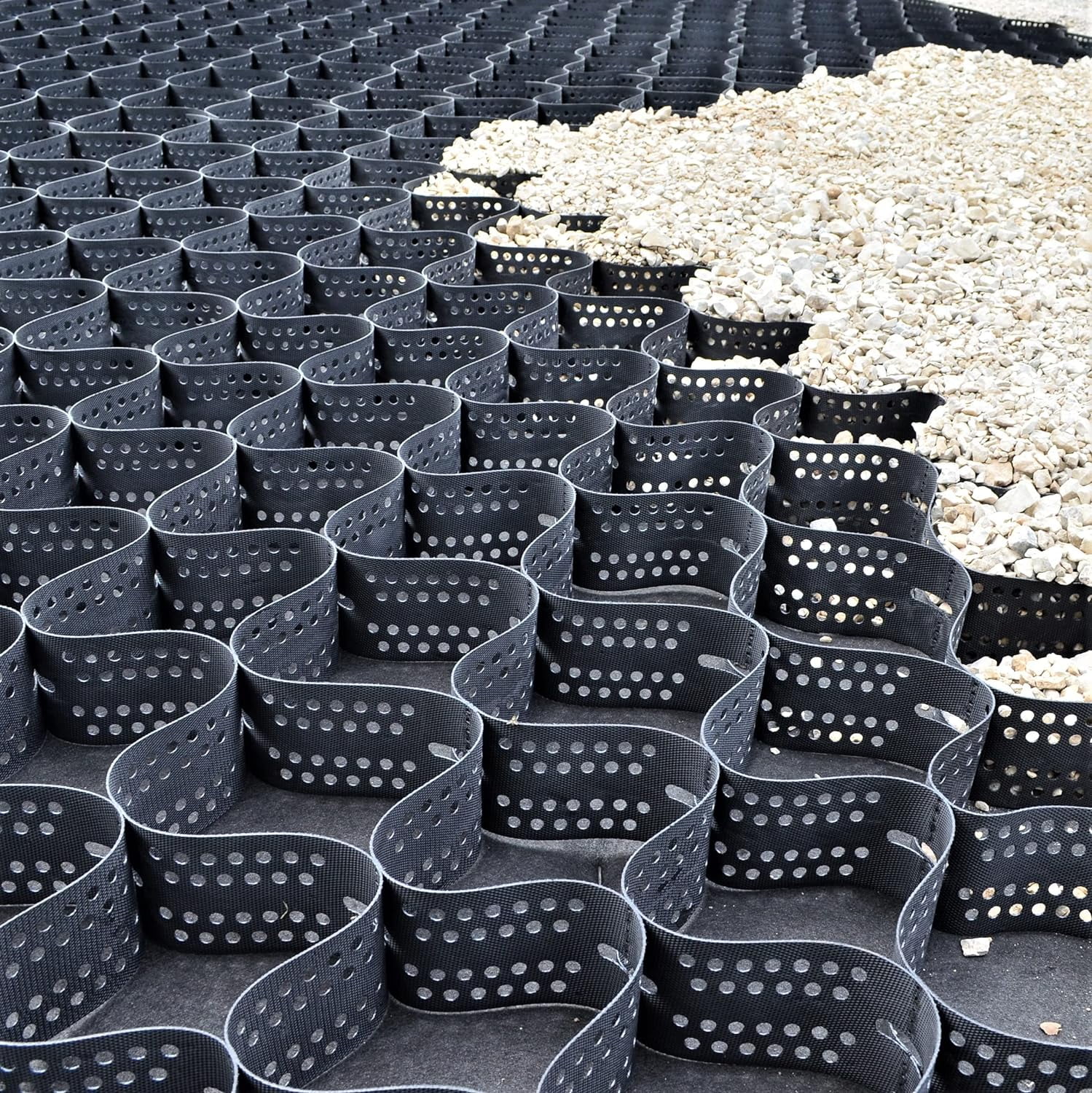 Geocell 4inch Tall Gravel Stabilizing Grid Panels 230sf per Panel ...
