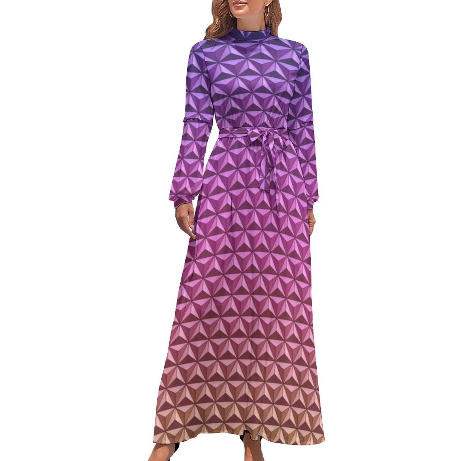 Geodesic Sphere at Night Long Dress summer woman dress 2024 women ...