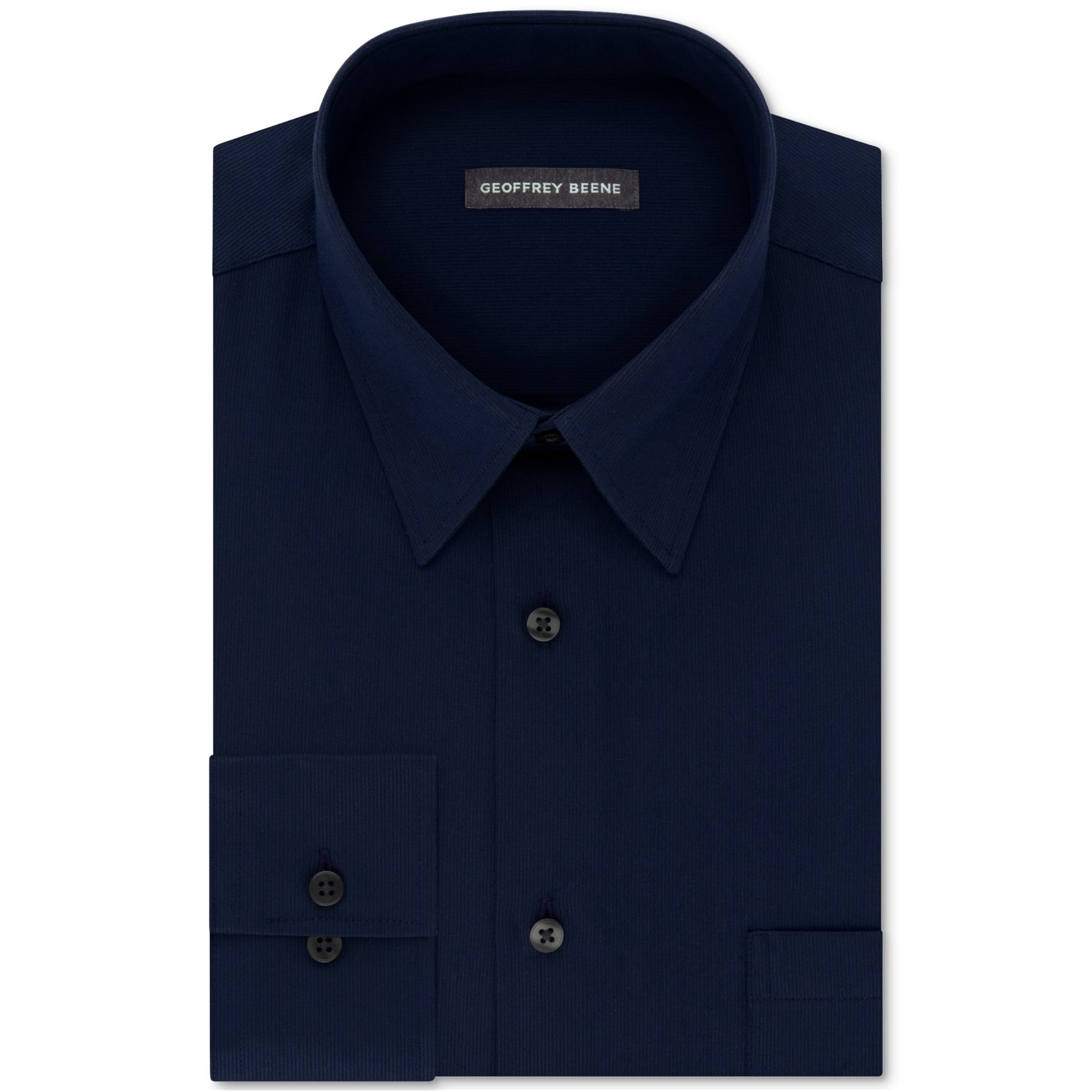 Geoffrey Beene Mens Bedford Button Up Dress Shirt rivierablue 14.5 ...