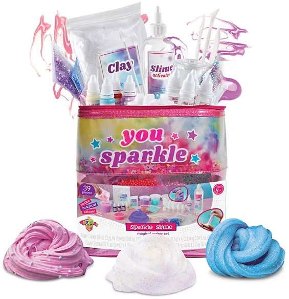 Geoffrey's Toy Box Sparkle Slime 39 Pieces Magical Maker Set - Walmart.com