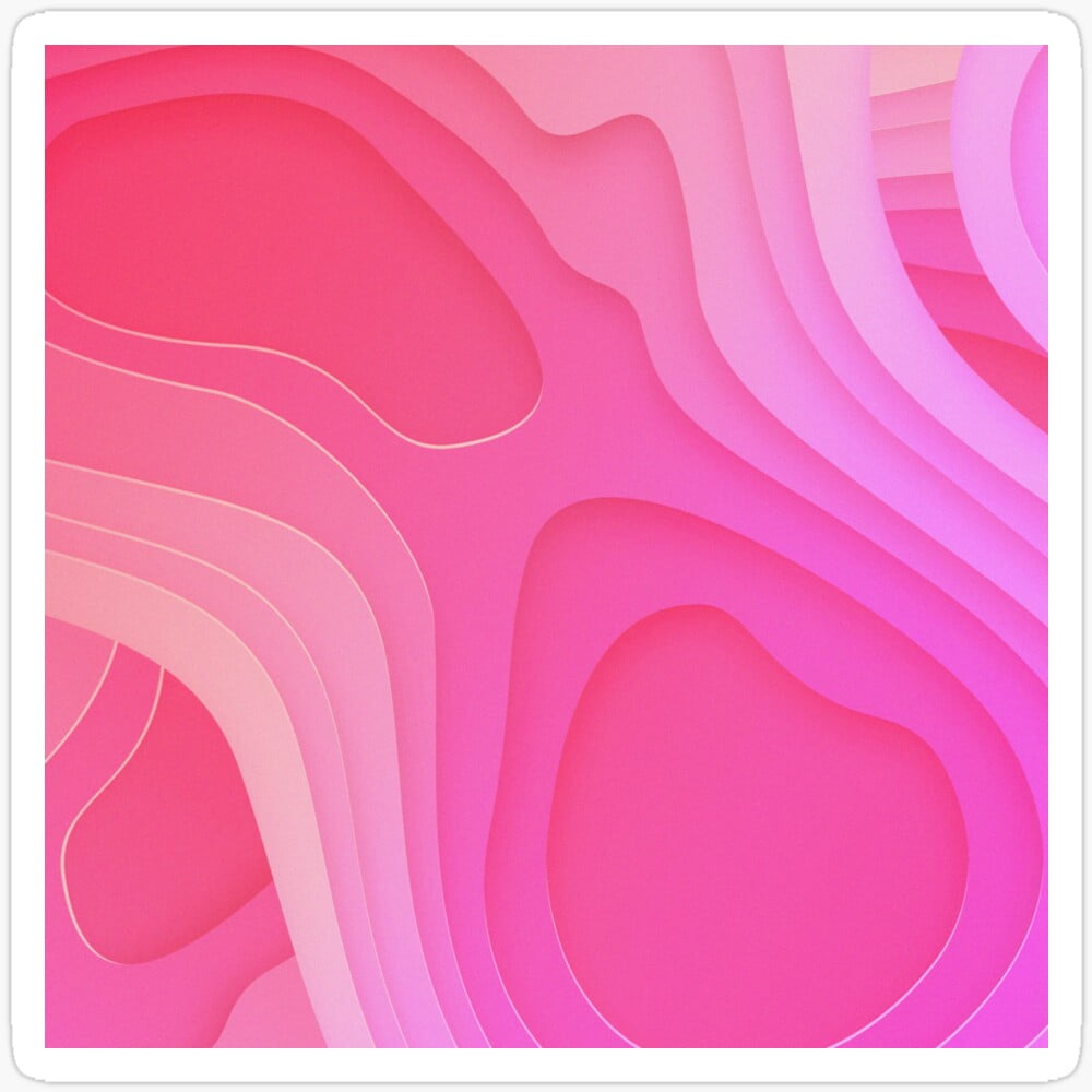 Geographic Bubblegum Field Sticker Phone Decal Water Bottle Stickers ...