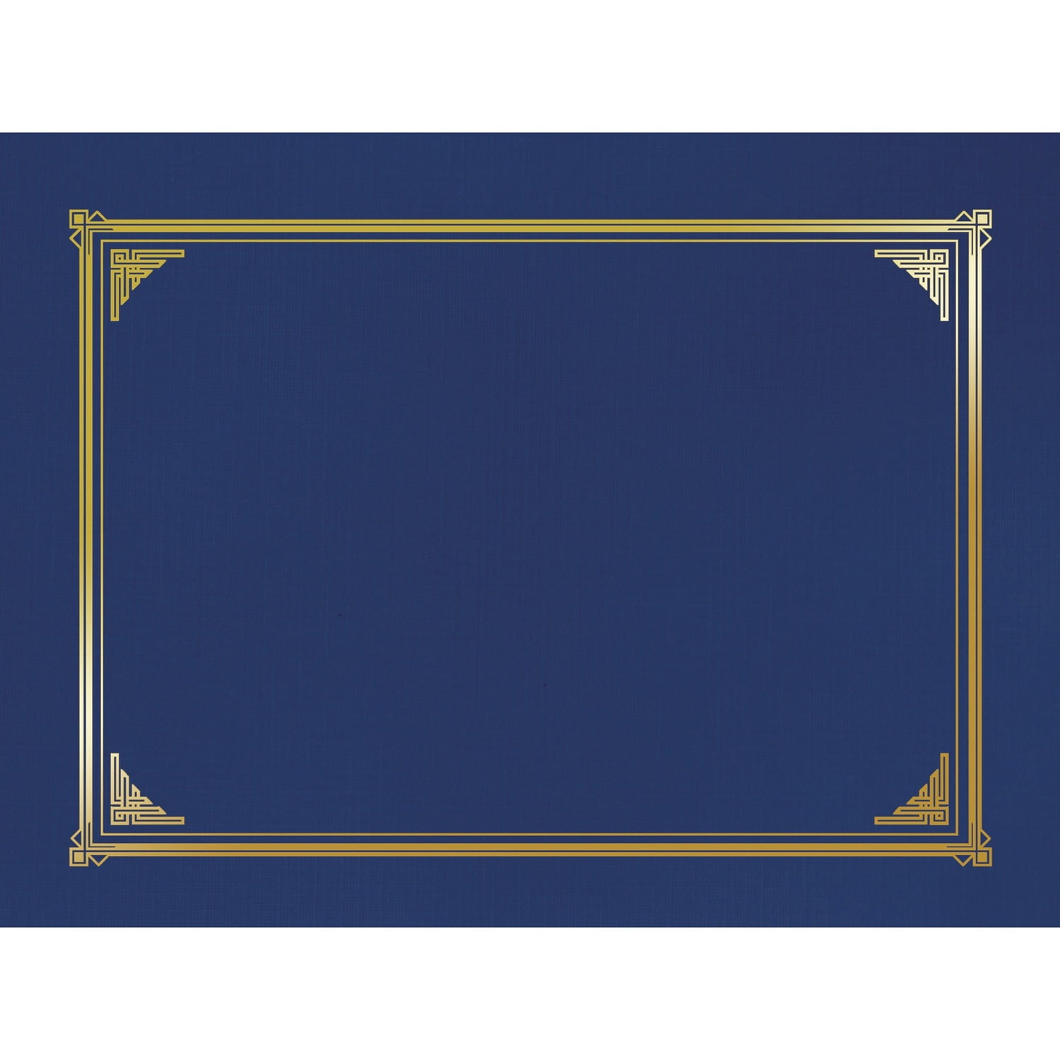 Geographics Certificate/Document Cover, 12 1/2 x 9 3/4, Navy Blue, 6ct ...