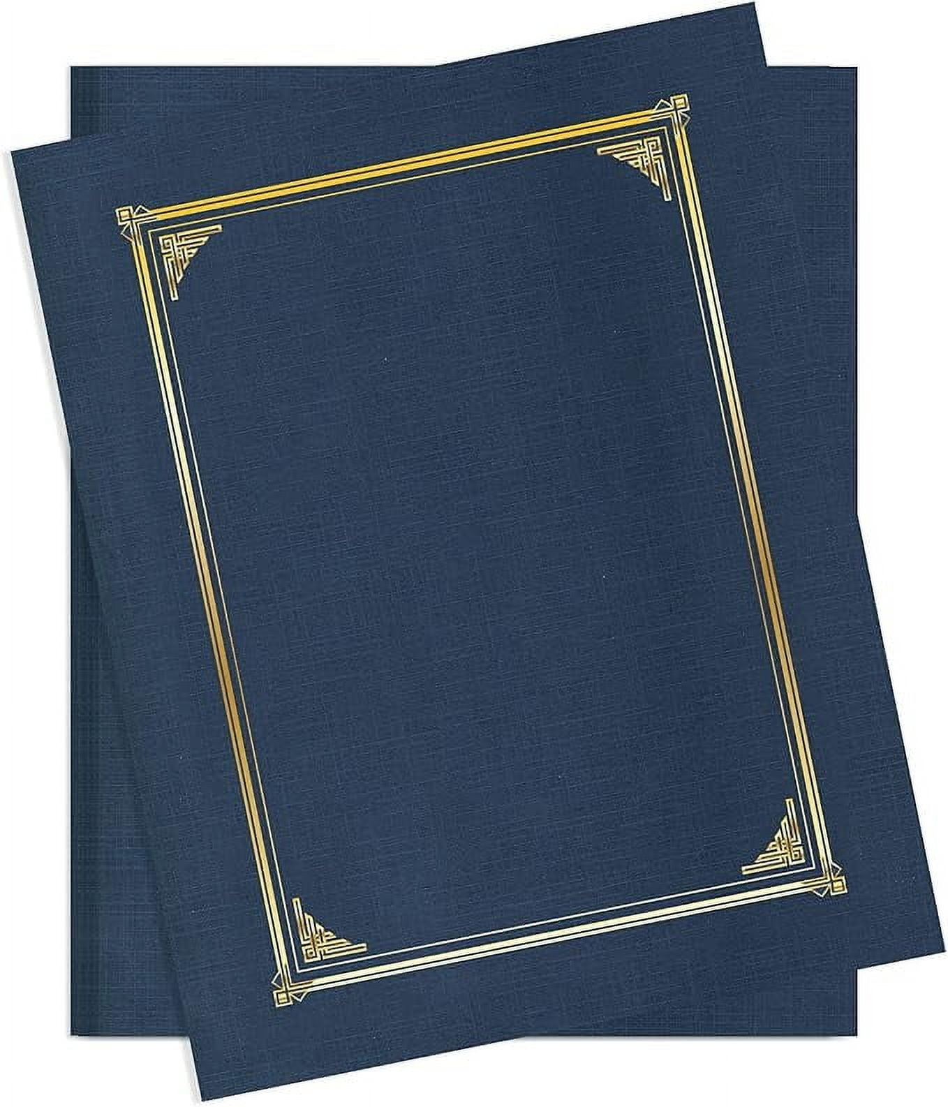 Geographics Classic Linen Document Covers, 12.5” x 9.75”, Holds ...