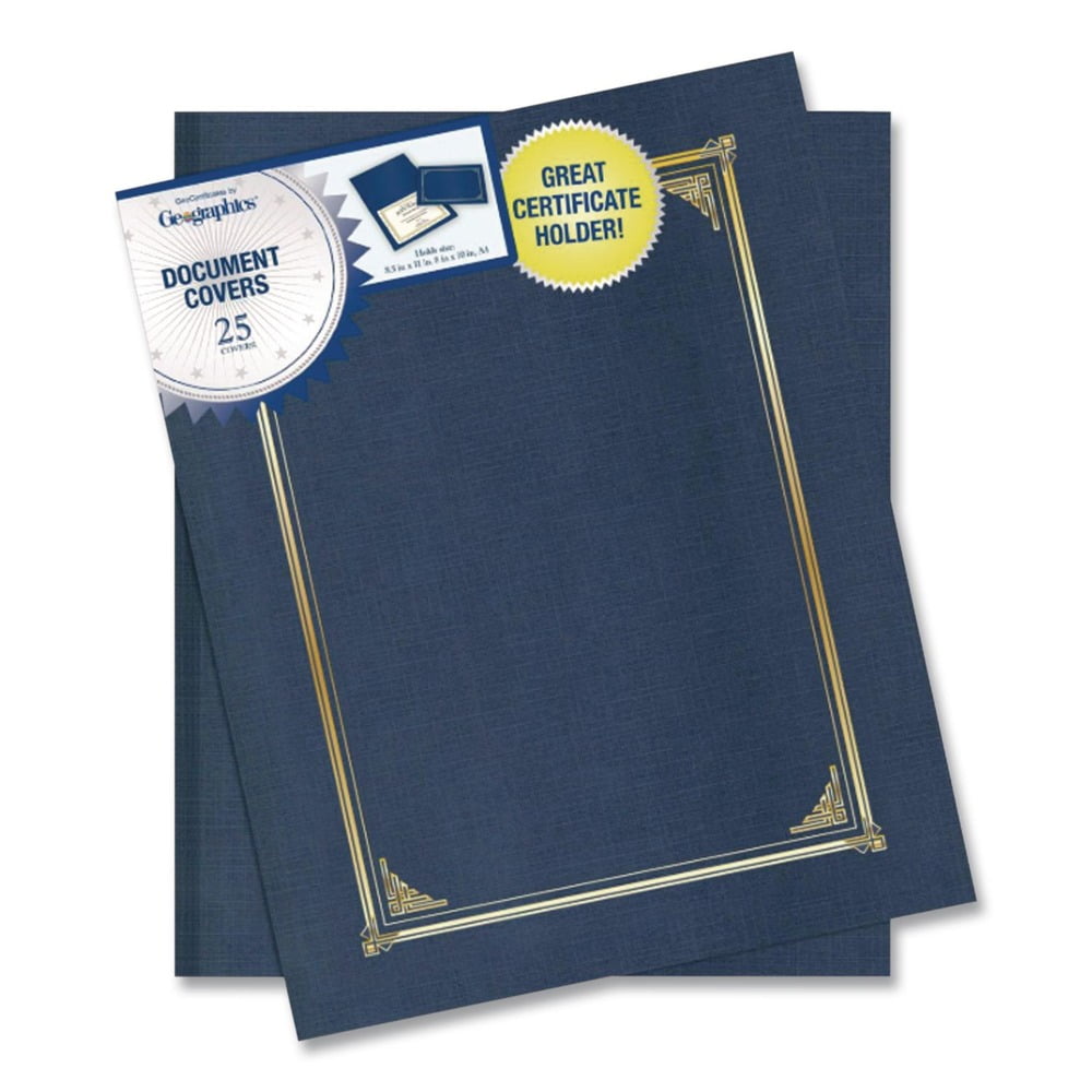Geographics, GEO47401, Award Certificate Covers, 6 / Pack, Metallic ...