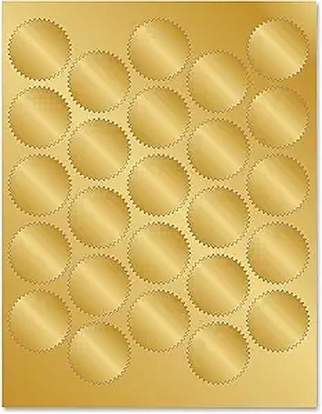 Geographics Matte Gold Foil Seals, 1.75" Dia,Pack of 200 - Walmart.com