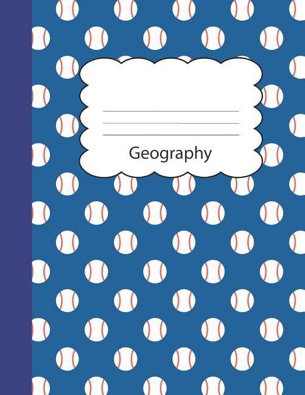 Geography : Baseball Handwriting Practice Paper - Blue Sports Fan Game ...