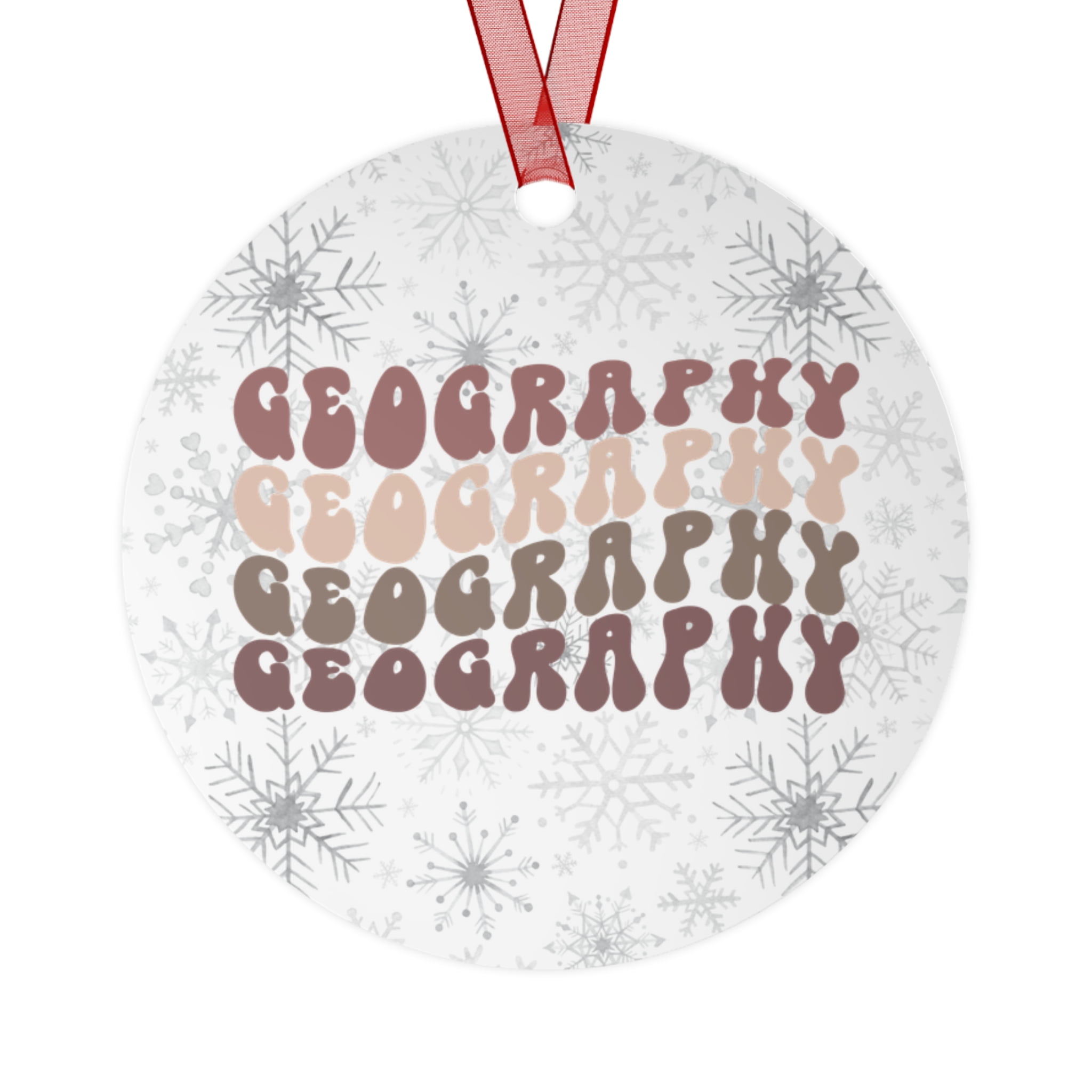Geography Teacher Gifts Ornament Funny Quote Christmas Home Decor ...