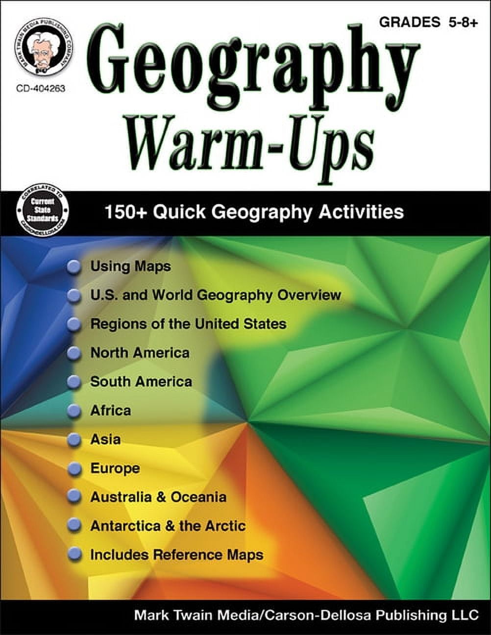 Geography Warm-Ups, Grades 5-8, (Paperback) - Walmart Business Supplies