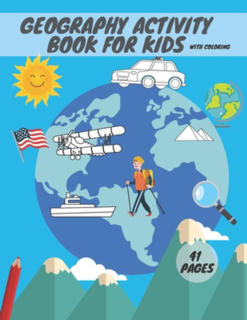 Geography activity book for kids with coloring - Walmart.com