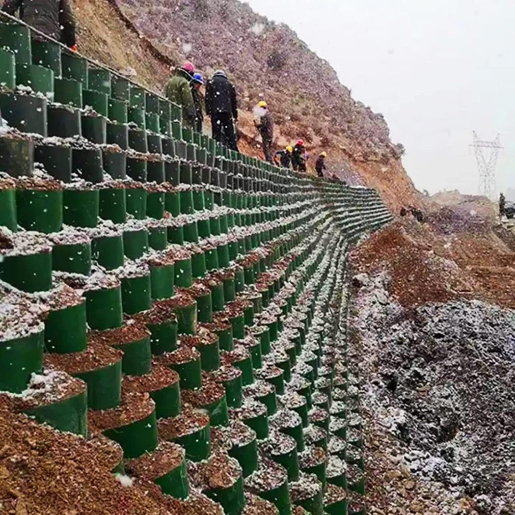 Geogrid Retaining Wall Reinforcement, Honeycomb Ground Gravel Grids for ...