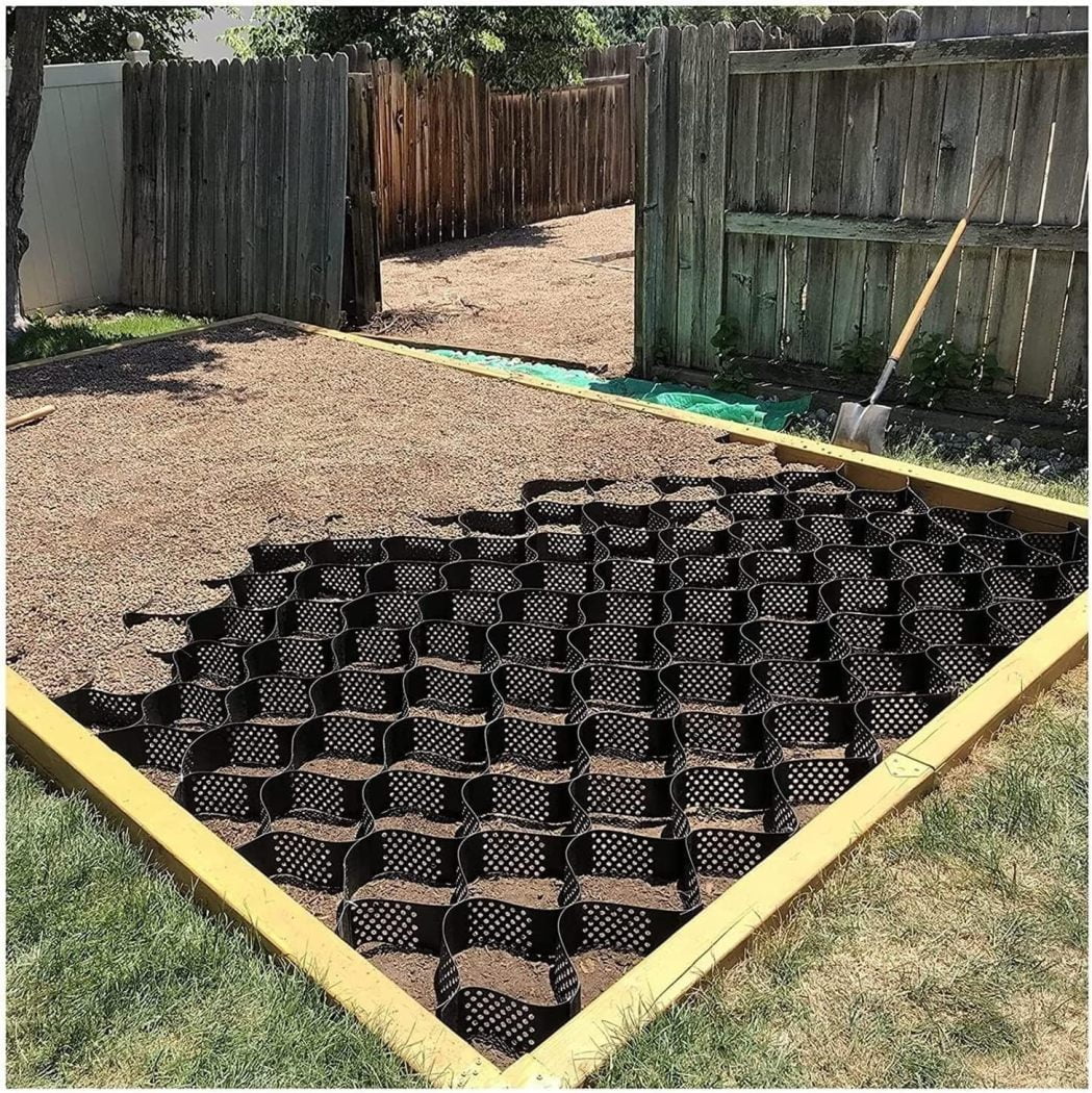 Geogrid Soil Reinforcement Mesh, 2 Inches Thick HDPE Permeable ...