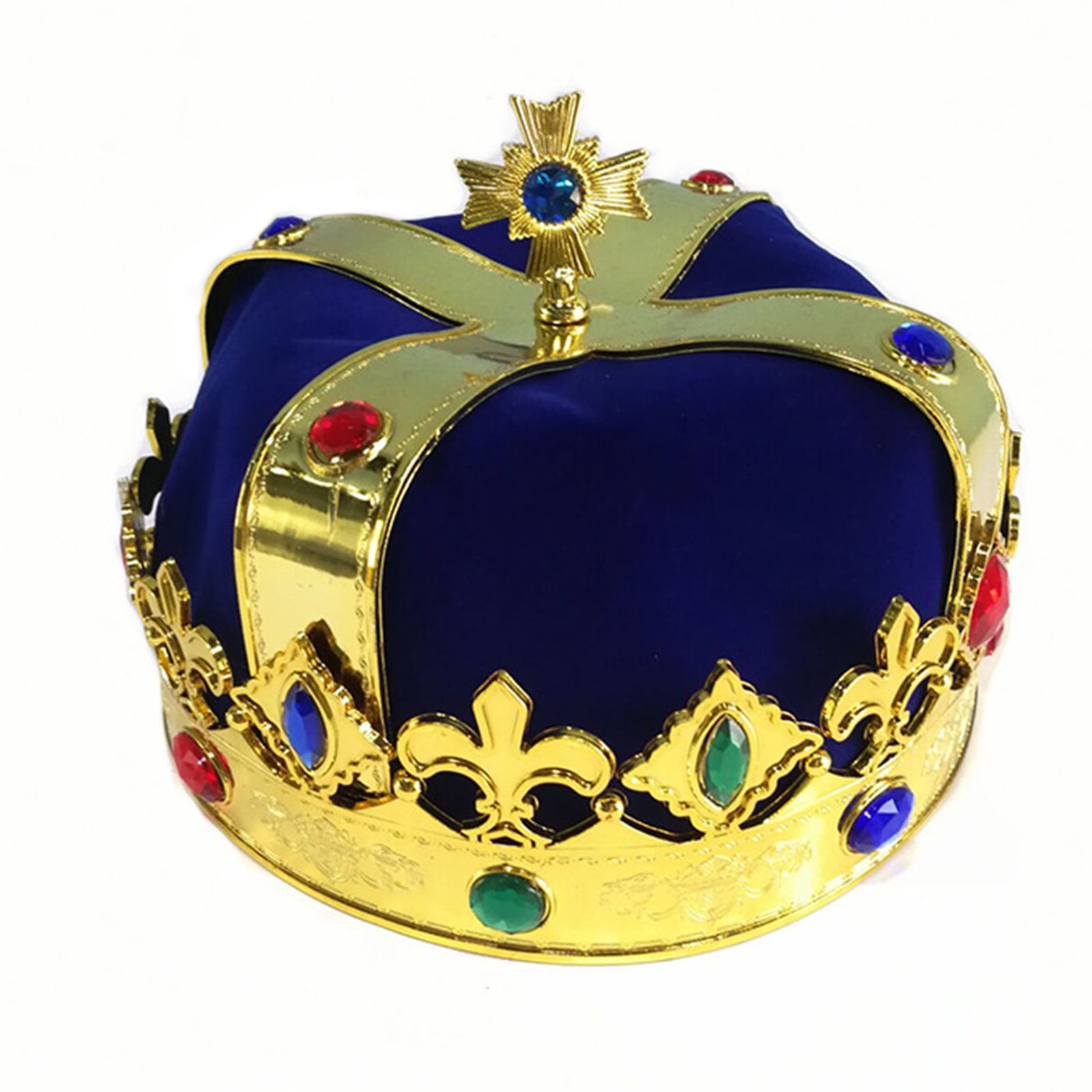 Geogrous Bejeweled King Crowns Prom Dress Up for Show Kid Birthday ...