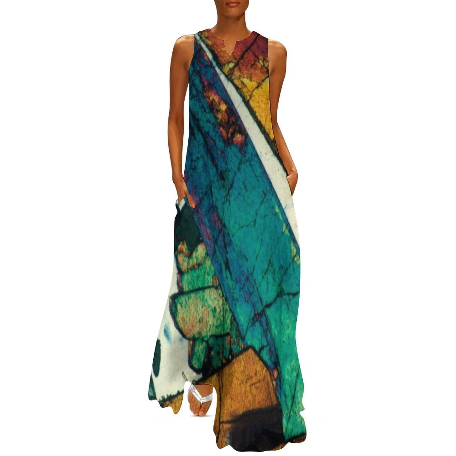 Geological thin section photography magnified view of Epidote Blades in ...