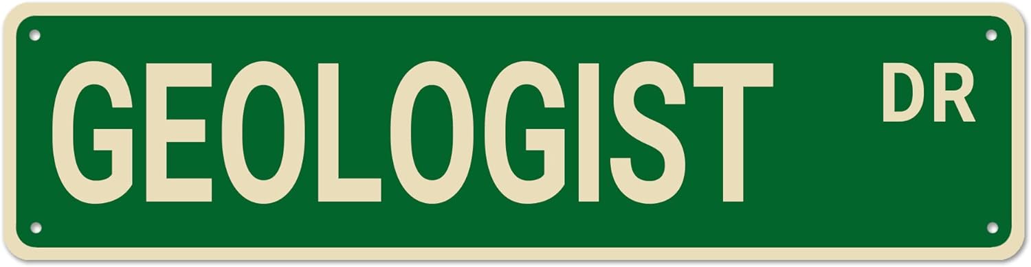 Geologist Dr Street Signs, Geologist Sign Geology Studies Gift, Funny ...