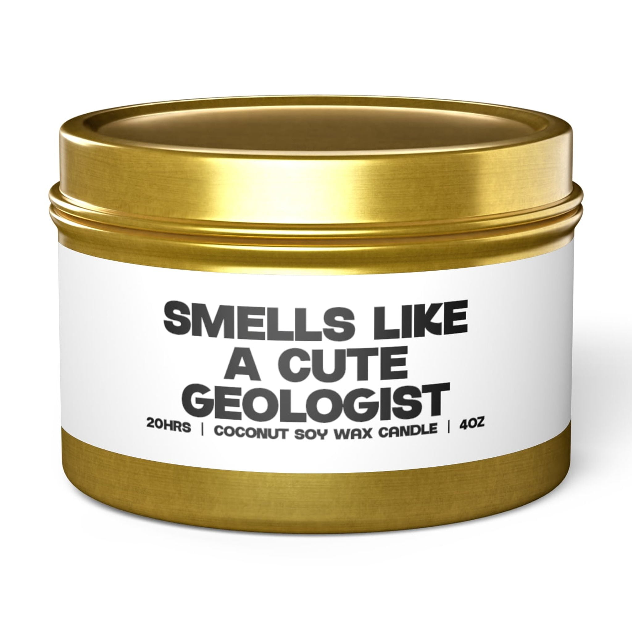 Geologist Geology Graduation Tin Candle Gifts Home Office Decor Vanilla ...