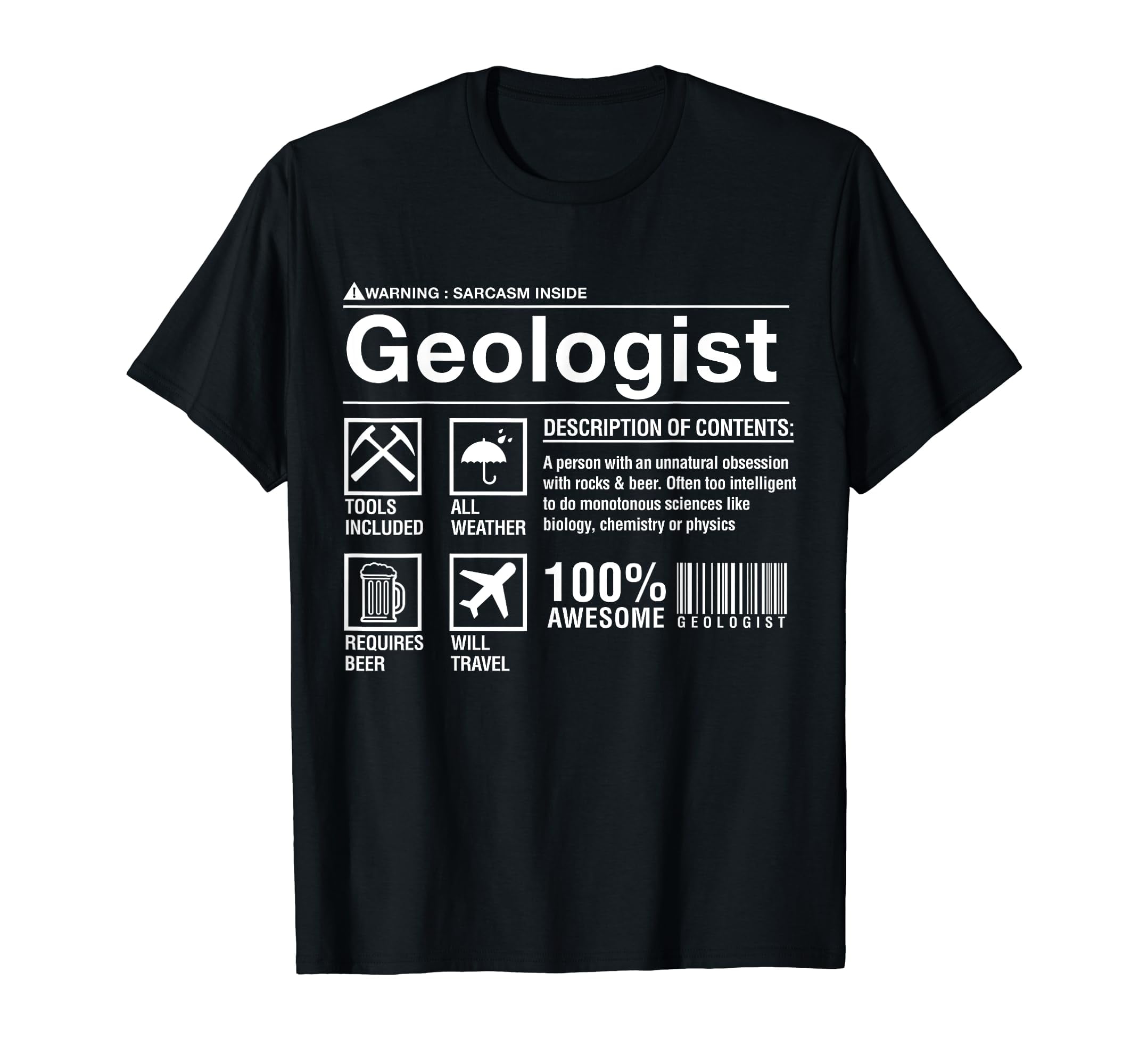 Geologist composition, funny t-shirt for geology student - Walmart.com