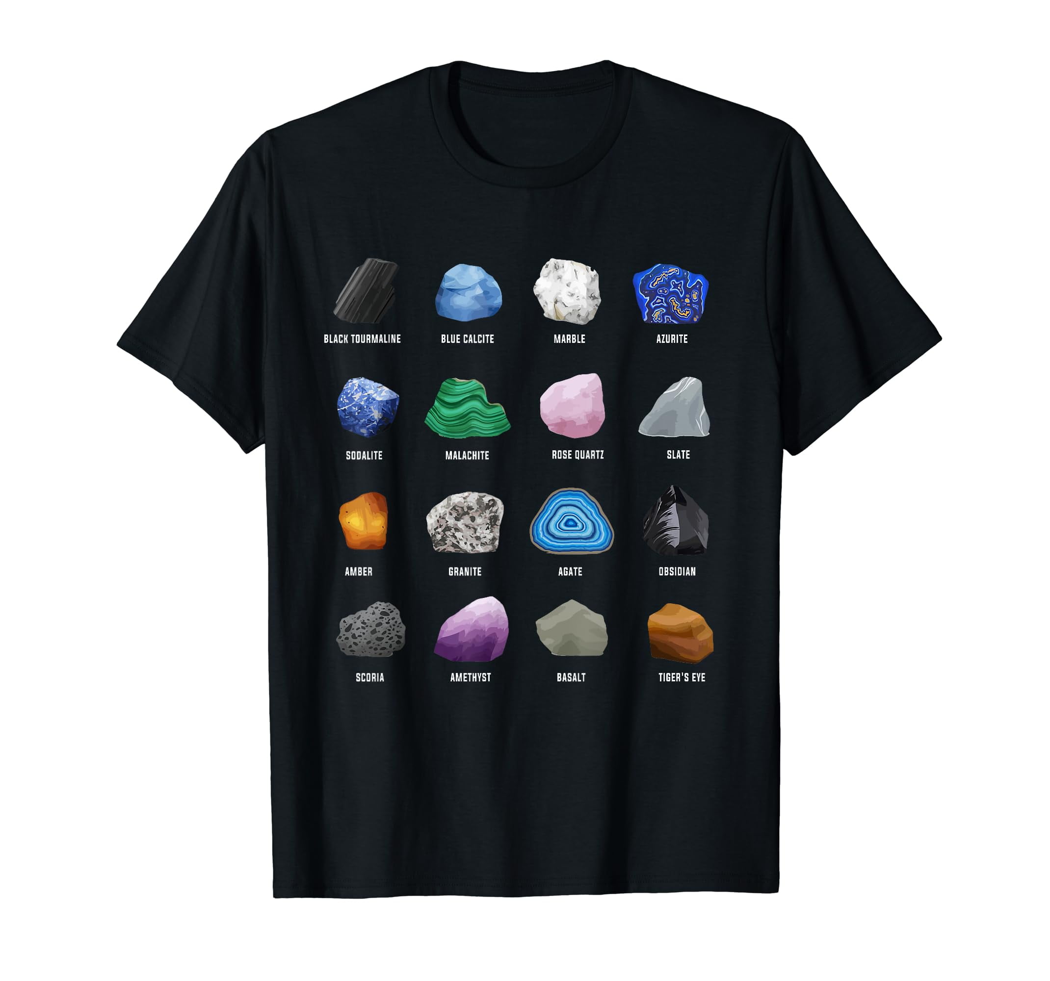 Geology Ores Minerals Gems and Crystals Rock Funny Tee T-Shirt ...