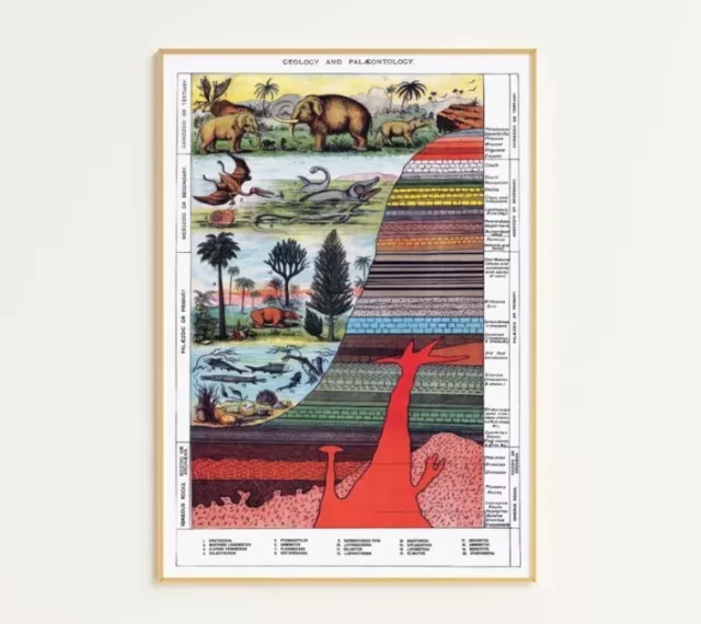 Geology And Palaentology Poster Printable Geography Chart Geography ...