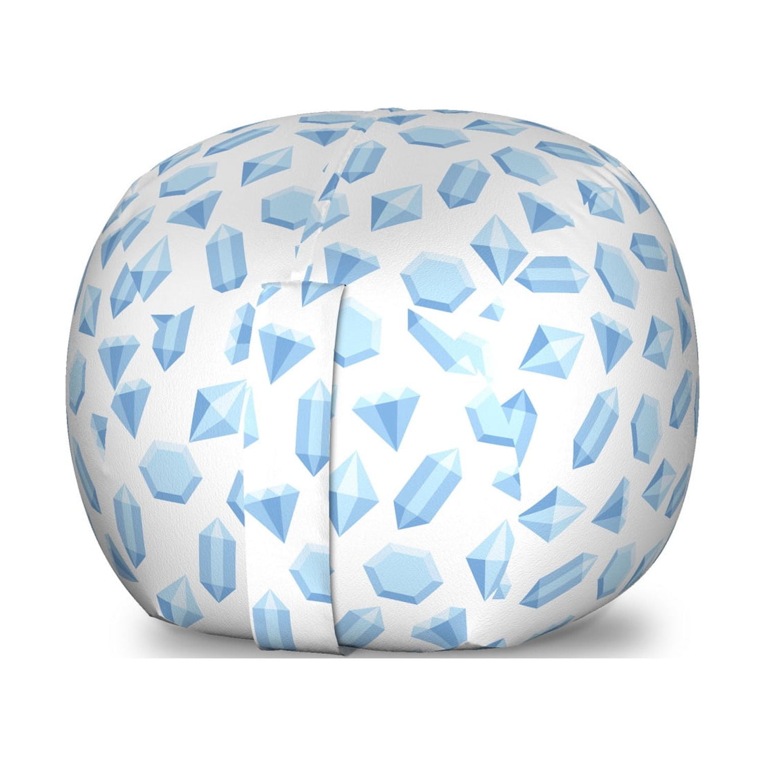 Geology Storage Toy Bag Chair, Plain Background with Gemstones ...
