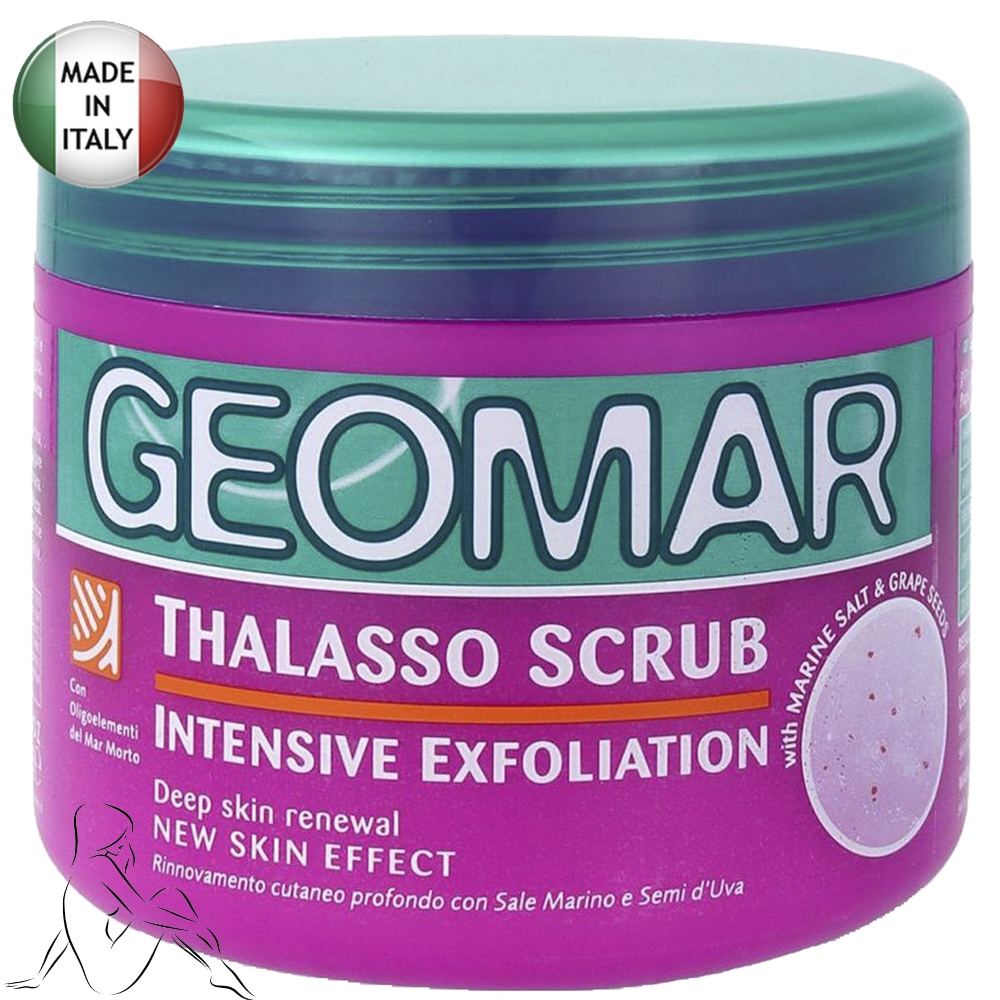 Geomar Thalasso Body Scrub with Grape Seeds 600g/1.32lb - Walmart.com
