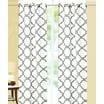 Sun Zero Eldon Trellis Print Blackout Grommet Curtain Panel, 40"x63 ...