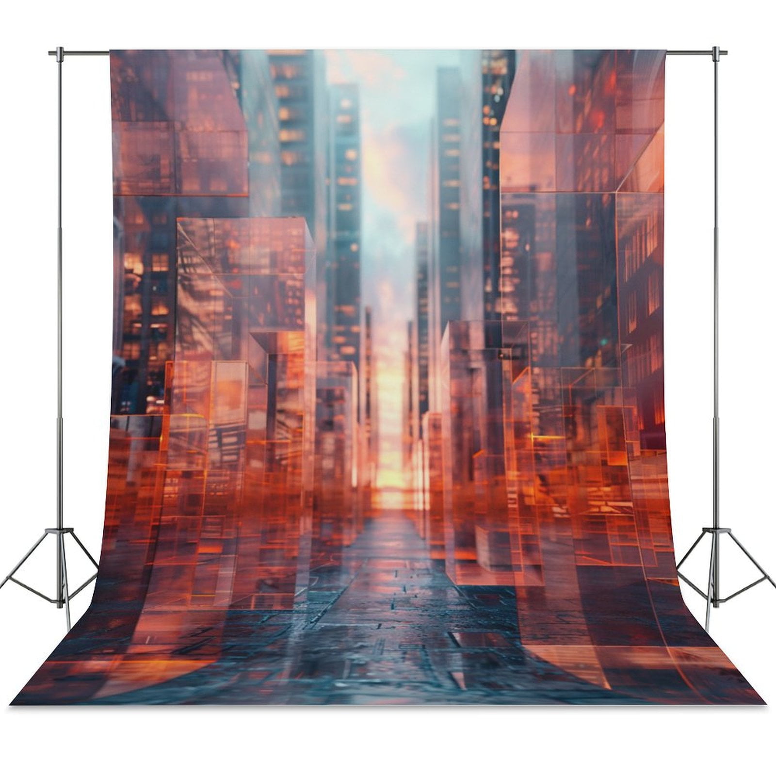 Geometric Abstract 3D Gradient Futuristic Cubes Backdrop Background for ...