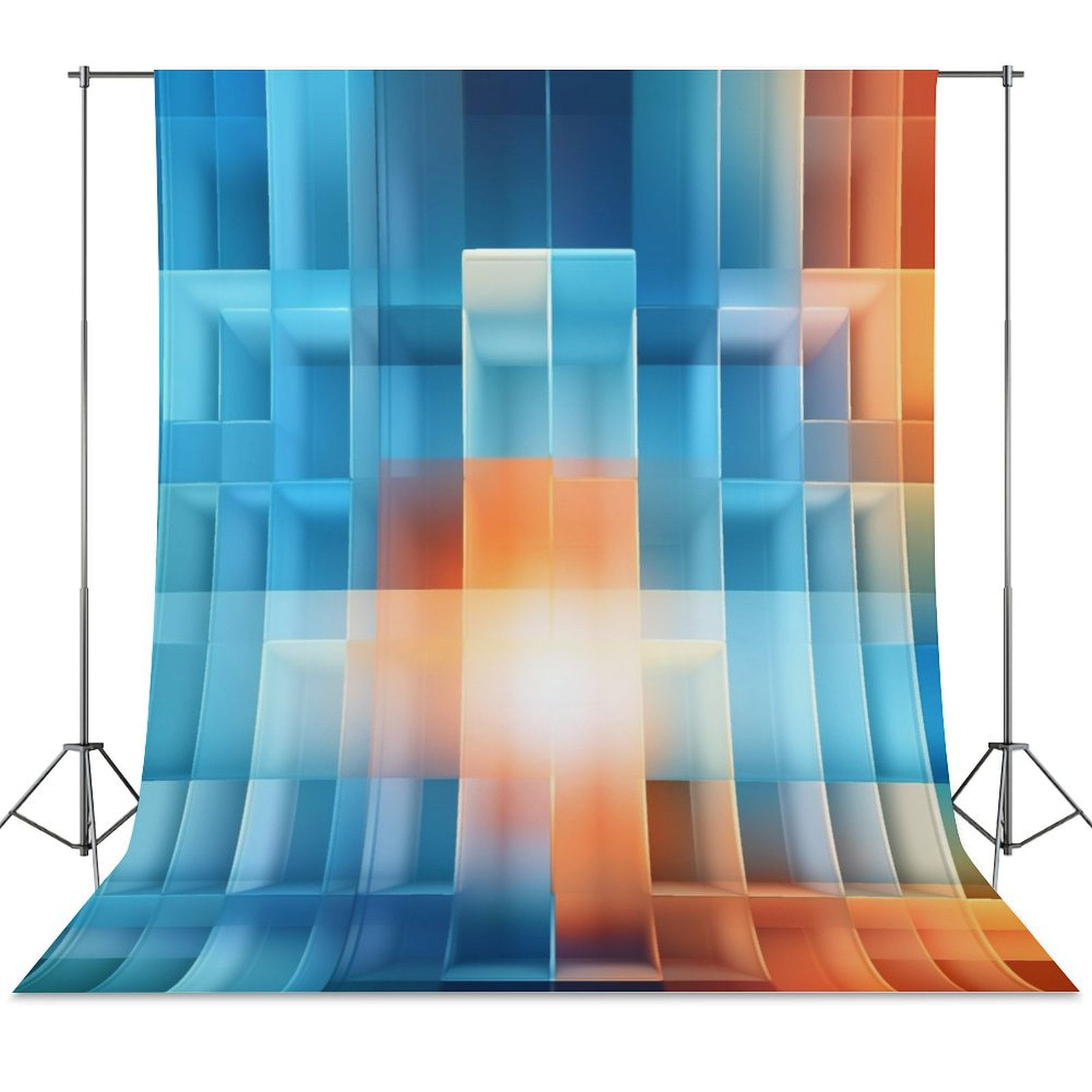 Geometric Abstract 3D Gradient Futuristic Cubes Backdrop Background for ...