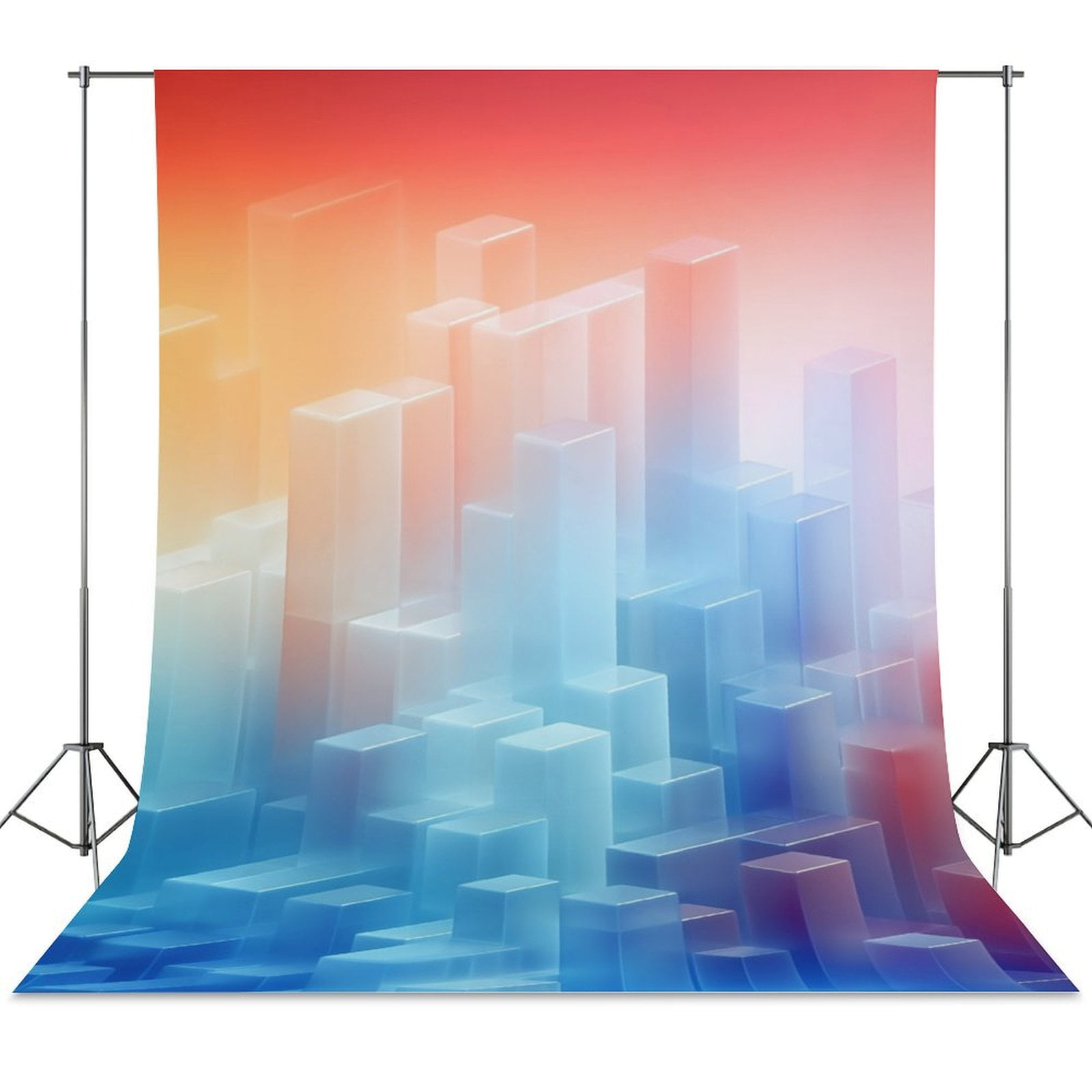 Geometric Abstract 3D Gradient Futuristic Cubes Backdrops for ...