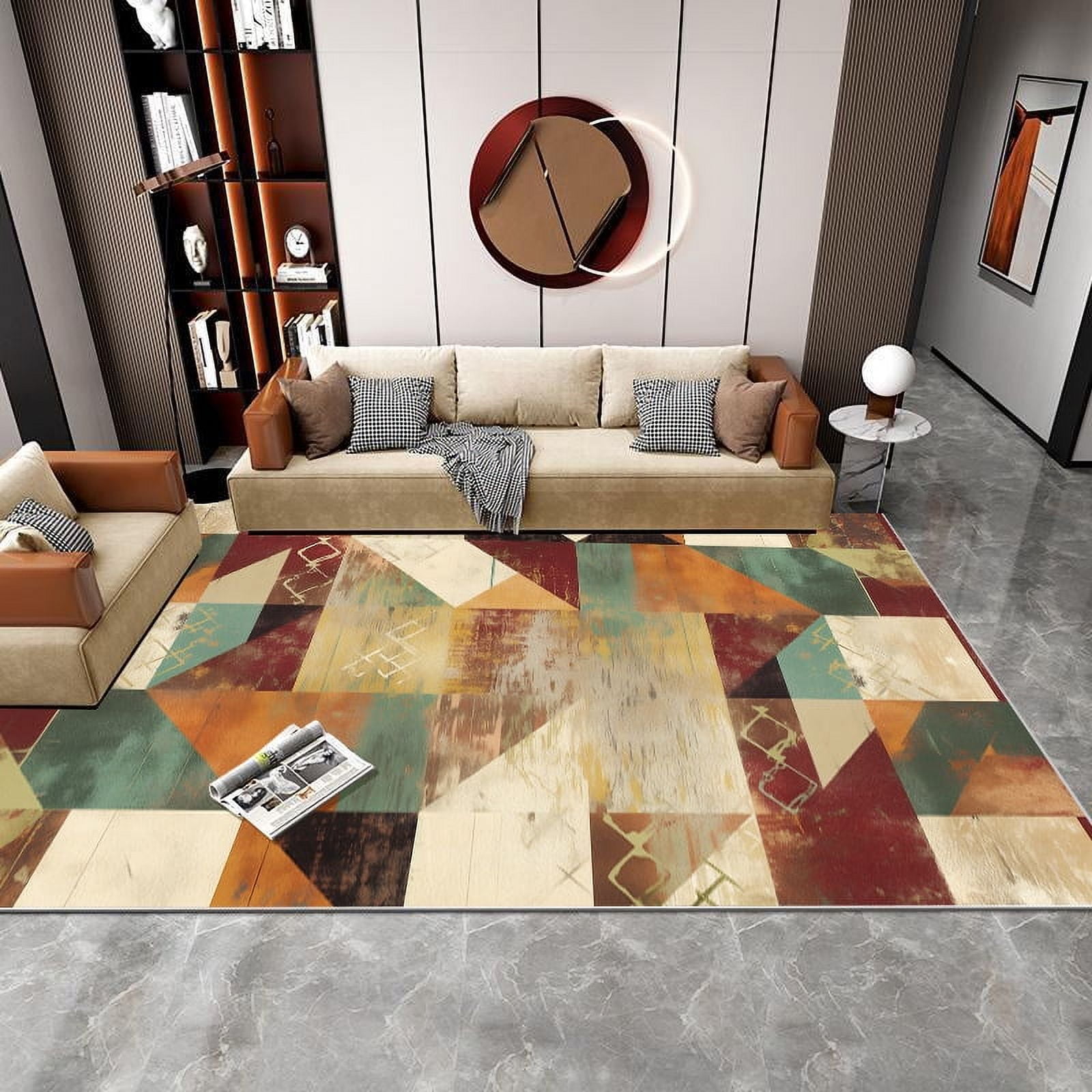 Geometric Abstract Carpet for Living Room Modern Home r Sofa Table ...